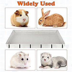 Lonepetu Waterproof Guinea Pig Cage Tarp Bottom for C & C Grids Habitat, 42"*27" Washable Guinea Pig Cage Liner Base for Rabbits Hamsters Hedgehogs Ferrets Small Pets (No Cage)