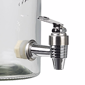 Mason Craft & More Drinkware Collection- Durable Glass Leak Proof Beverage Glassware, 5 Piece Drinkware Set