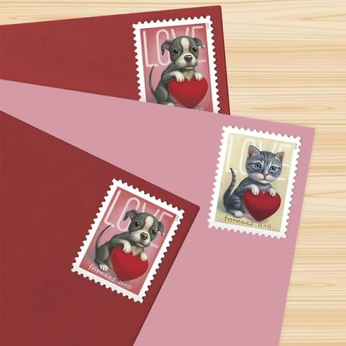 Love 2023 Forever First Class Postage Stamps - Valentine, Wedding, Celebration, Anniversary, Romance, Party 1/2 Sheet (10 Stamps)