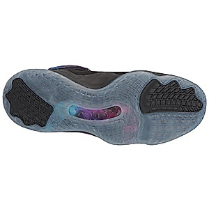 adidas Unisex D.O.N. Issue 3 Basketball Shoe, Black/Bright Cyan/Purple, 10 US Men