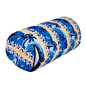 Waves Tropical Beach Pattern 16 oz. Can Coolie