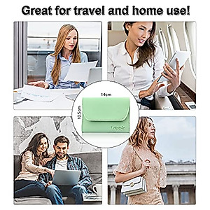 Leipple Manicure Set Professional Nail Clippers Pedicure Kit - 16 pcs Stainless Steel Grooming Kit - Nail Care Tools with Luxurious Travel Leather Case(Green)