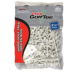 Pride (PG3440075) Golf Deluxe Tee (3-1/4 Inch, White) - 400 Count