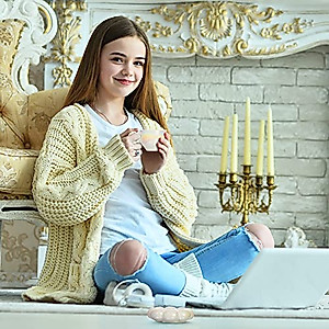 2 Pieces Ceramic Cloud Mug Cute Cup with Sunflower Coaster 7oz Cute Ceramic Coffee Mug with Saucer Set for Office Home Coffee Tea Latte Milk, Pink and Pearl White