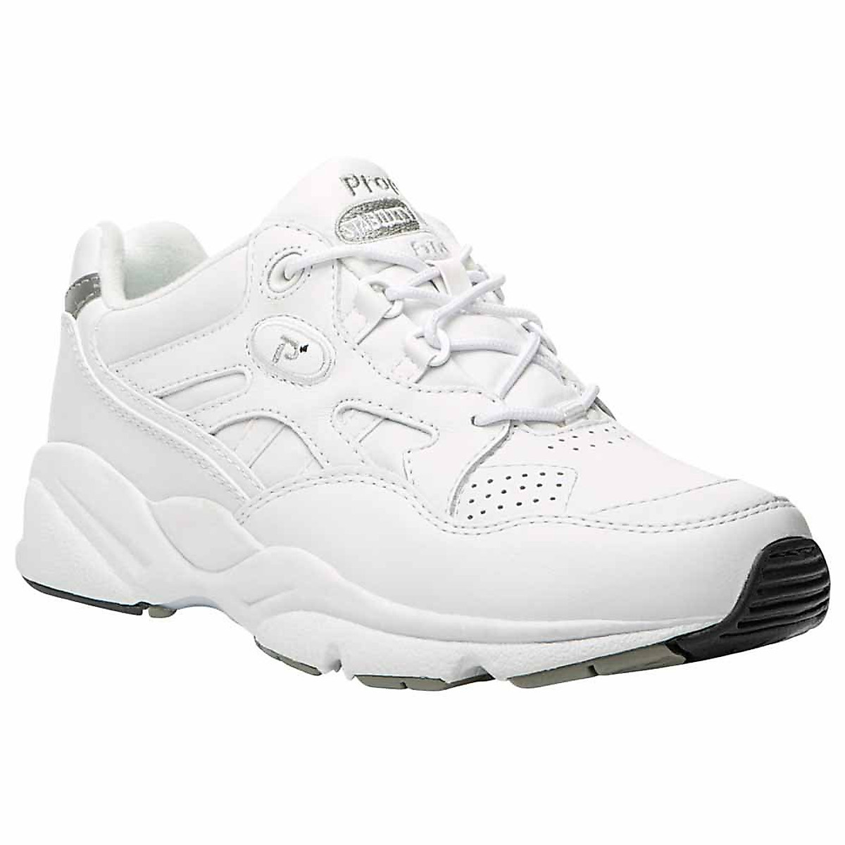 Propét Women's Stability Walker White/Pink Sneaker 6 W US