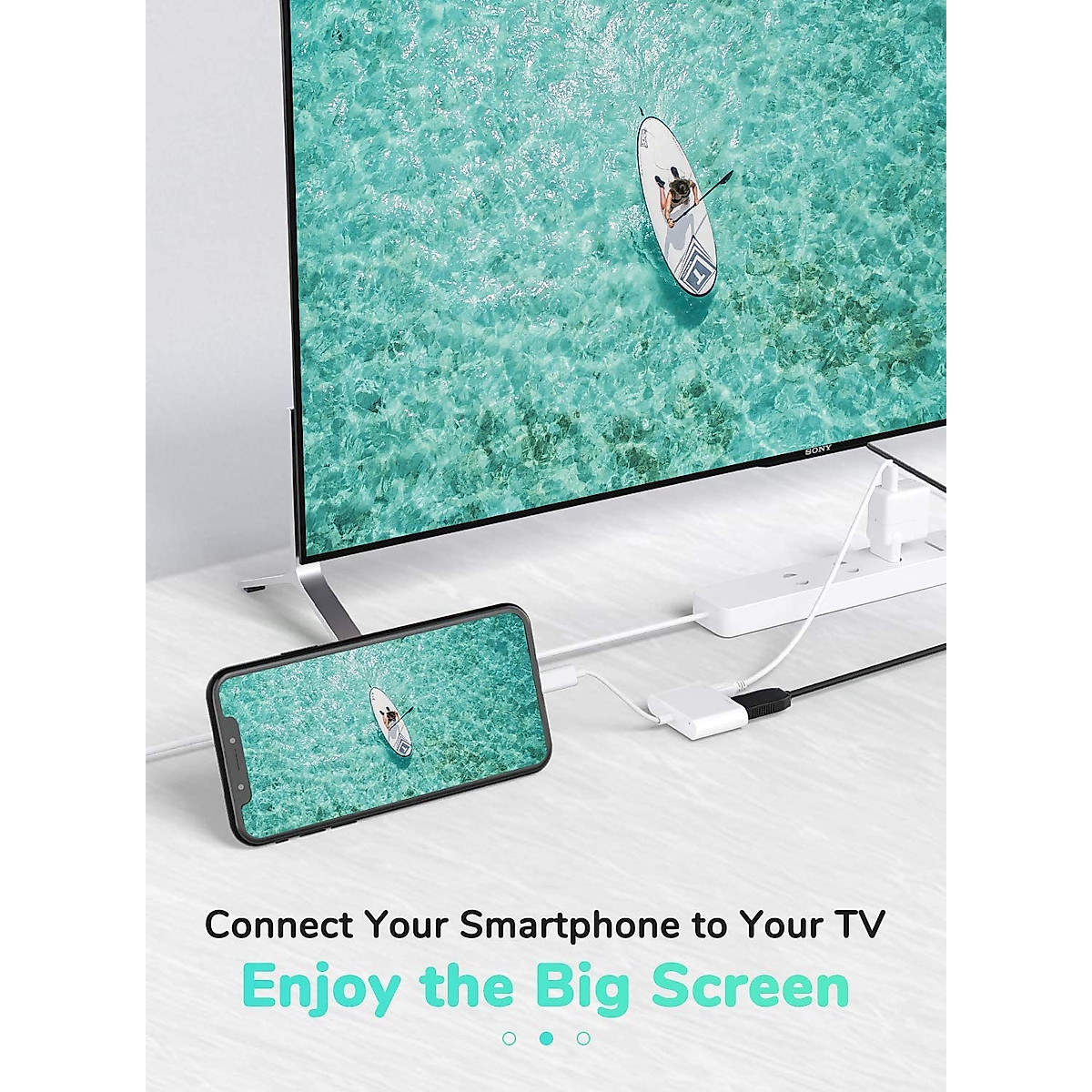 Apple MFi Certified Lightning to HDMI Digital AV Adapter 1080P HD Video HDMI Sync Screen Connector Cable with Charging Port Compatible with iPhone 12/11/ X/ 8/7/ iPad on HDTV/Projector/Monitor