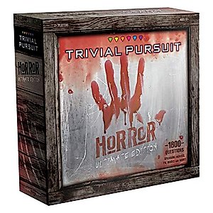Trivial Pursuit Horror Ultimate Edition | Horror Trivia Game Featuring 1800 Questions from Classic Horror Films & Books | Collectible Trivia Board Game for Fans of Horror Movies