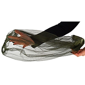 Home-X Anti-Mosquito Mesh Head Net, Bug Face Shield, 100% Polyester Soft Fly Screen Fine Mesh Mosquito Netting-Head Net-Black