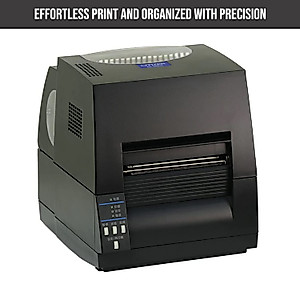 Citizen America CL-S621-GRY CL-S621 Series Thermal Transfer/Direct Thermal Barcode and Label Printer with USB/Serial Connection, 4" Maximum Print Width, 203 DPI Resolution, Gray