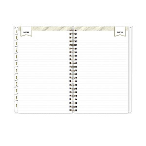 2023-2024 Day Designer Swiss Dot Blush Frosted Polypropylene Weekly/Monthly Academic Planning Calendar, 5" x 8", July 2023 to June 2024, 142497