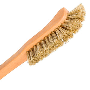 Redecker Ultra-Slim Horsehair Bottle Brush, Curved Oiled Beechwood Handle, 9-1/4-Inches Long, Made in Germany