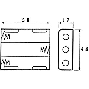 Velleman BH331A Battery Holder for 3 x AA Cell with Leads, 1 Grade to 12 Grade