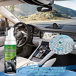 Ballindun Foam Cleaner For Car, 2 Pcs High Effective All Purpose Cleaner, Powerful Car Magic and House, Multipurpose Spray Carpet, Upholstery, Fabric Washing (2 pack 100ML)