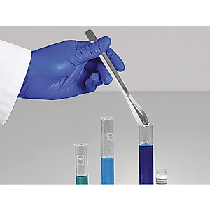 Piutouyar 15 Pcs 3 in 1 Lab Spoon Micro Lab Spatula Stainless Steel Lab Scoop for Reagent Sampling, Mixing, Measuring 105/125/140mm for a Set