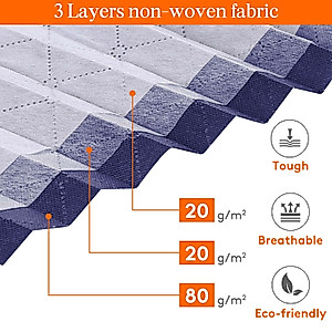 Lifewit 3 Pack 35L Clothes Storage Bag Organizer (Blue), Bundle with 3 Pack 90L Clothes Storage Bag (Grey)