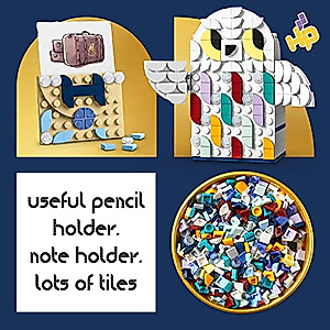LEGO DOTS Harry Potter Hedwig Pencil Holder 41809, Craft Set for Kids Age 6+ with Hedwig The Owl Pencil Holder and Note Holder. Back to School Gift Idea for Boys and Girls, Make Magical Patterns