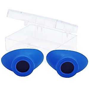 Super Sunnies Slim Flex UV Eye Protection, FDA Compliant Individual Tanning Goggles Eyeshields (Blue)…