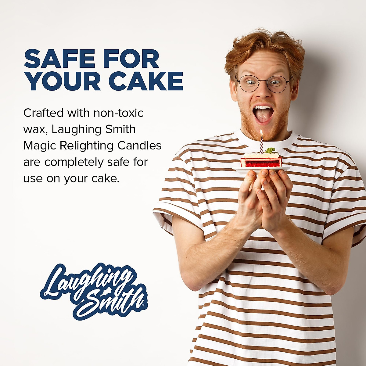 Laughing Smith Magic Relighting Candles - (30 pk) - Trick Happy Birthday Party Decorations for Cakes - Prank Celebration Candle - for Kids & Fun-Loving Adults