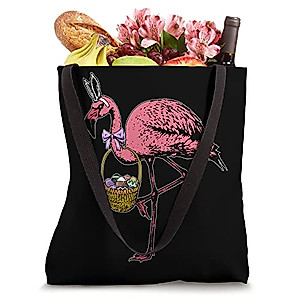 Pink Flamingo Bunny Easter Eggs Rabbit Ears Tote Bag