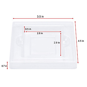 JOINSI 10 x Clear Plastic Game Cartridge Case Dust Cover Protective Storage Box for Nintendo Gameboy Color GBC GB GBP