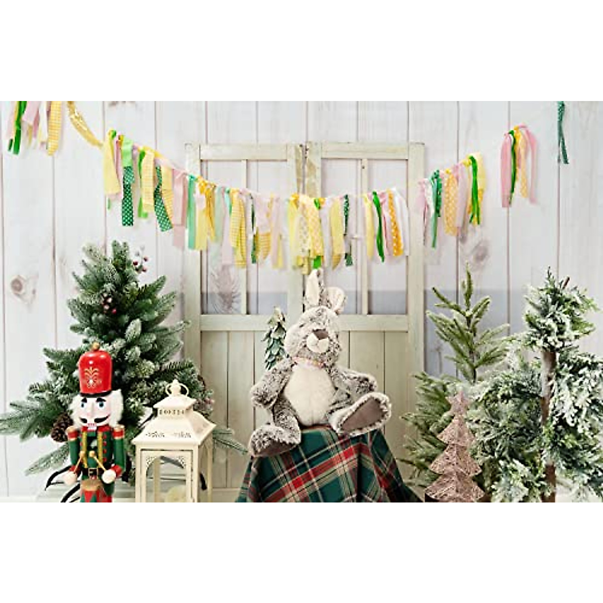 Harfirbe 7x5ft/2.2x1.5m White Wood Backdrops Wooden Backgrounds for Photography Studio