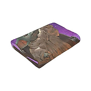 Cute Blankets Ultra-Soft Flannel Throw Blanket Warm Fuzzy Lightweight Blanket,Fluffy Cozy Plush Fleece Comfy Blanket for Couch Sofa Bed 50"X40"