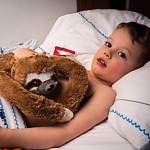 Lulumaia Sloth Heating Pad Stuffed Animal Microwavable Heating Pads for Menstrual Cramps Long-Lasting and Reusable Plush Microwavable Animal for Soothing Comfort During Periods Cramps (Cuddly Sloth)