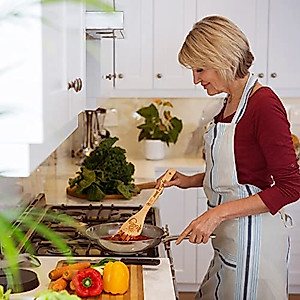 Wooden Spoons for Cooking, Funny Inspired Quotes Laser Engraved Cooking Utensils Set,Kitchen Cooking Supplies, Bamboo Spoon Slotted Kitchen Utensil Fun Gift Idea Housewarming Gift (Bees)