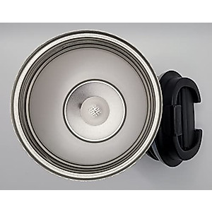 Brewly 17 oz Stainless Steel Vacuum Insulated Tumbler - Coffee Travel Mug Spill Proof Lid - Great for Coffee or Tea - Black, US Based Brand (Black)