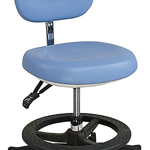 SFKLYU Adjustable Dental Doctor's Chair Dentist Stools with Backrest PU Leather Dentist Chair for Clinic, Dental, Shop, Lab Chair,B
