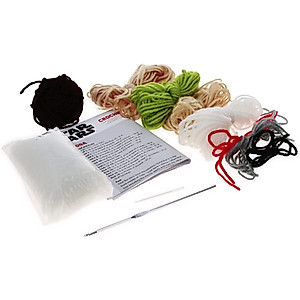 Star Wars Crochet Craft Kit - Make Princess Leia and Yoda - Everything You Need, multicolor