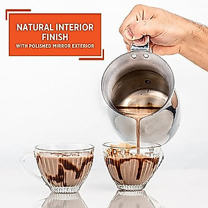 IMUSA USA Aluminum Chocolatera 2-Quart, Silver