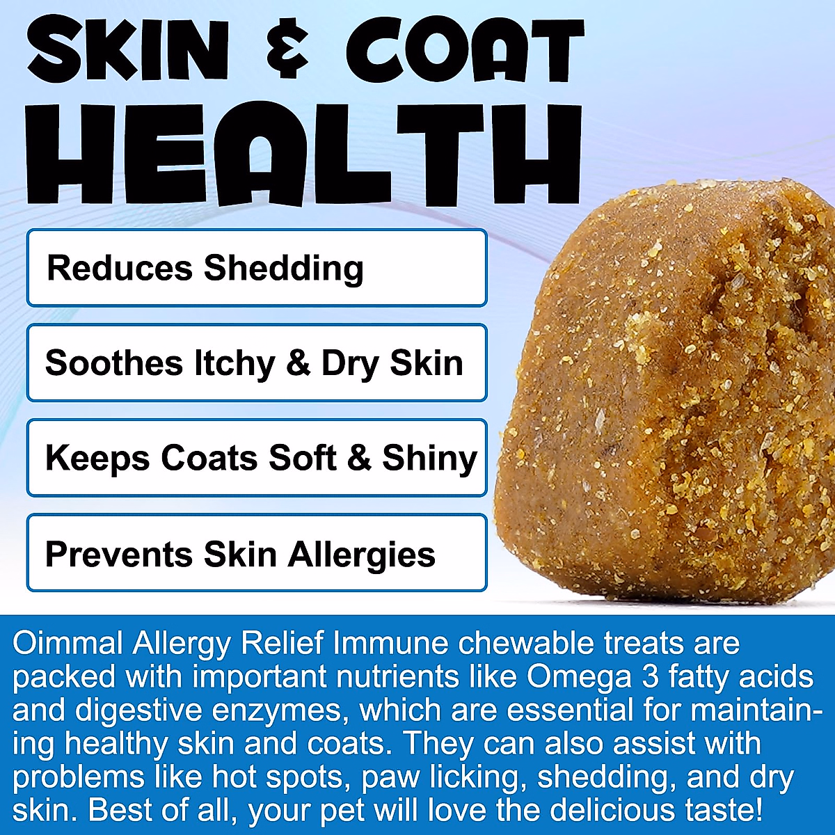 Itchy Dog Skin Relief,Anti Itch Dog Treats,150 counts Allergy Relief for Dogs,Itch Skin Relief Soft Chews,Omega 3-Enzymes,Improved Immune Support&Seasonal Allergies (150 counts anti itch dog treats)