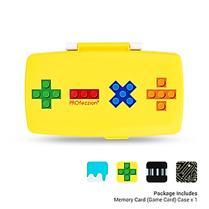 PROfezzion 36 Slots Switch Game Card Case Holder Wallet Water-Resistant Protector Organizer for 24 Micro SD/TF Memory Card Keeper Box for 12 Nintendo Switch Game Cards Storage (Yellow)