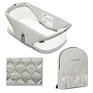 Dream On Me Niche On The Go Portable Travel Pod with Backpack in Grey