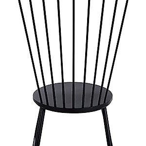 OSP Home Furnishings Bryce 26" Dining Chair, Alloy Steel, Black