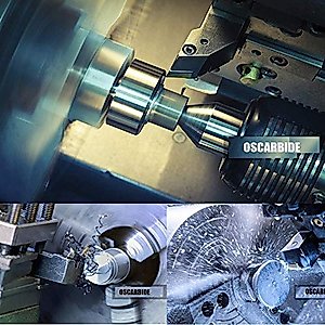OSCARBIDE Nickel Plated 1/2"Shank Indexable Lathe Turning Holder 7 Pieces/Set,Heavy-Duty CNC Metal Lathe Cutting Tools for Turning Grooving Threading Parting Cut Off Holders Set