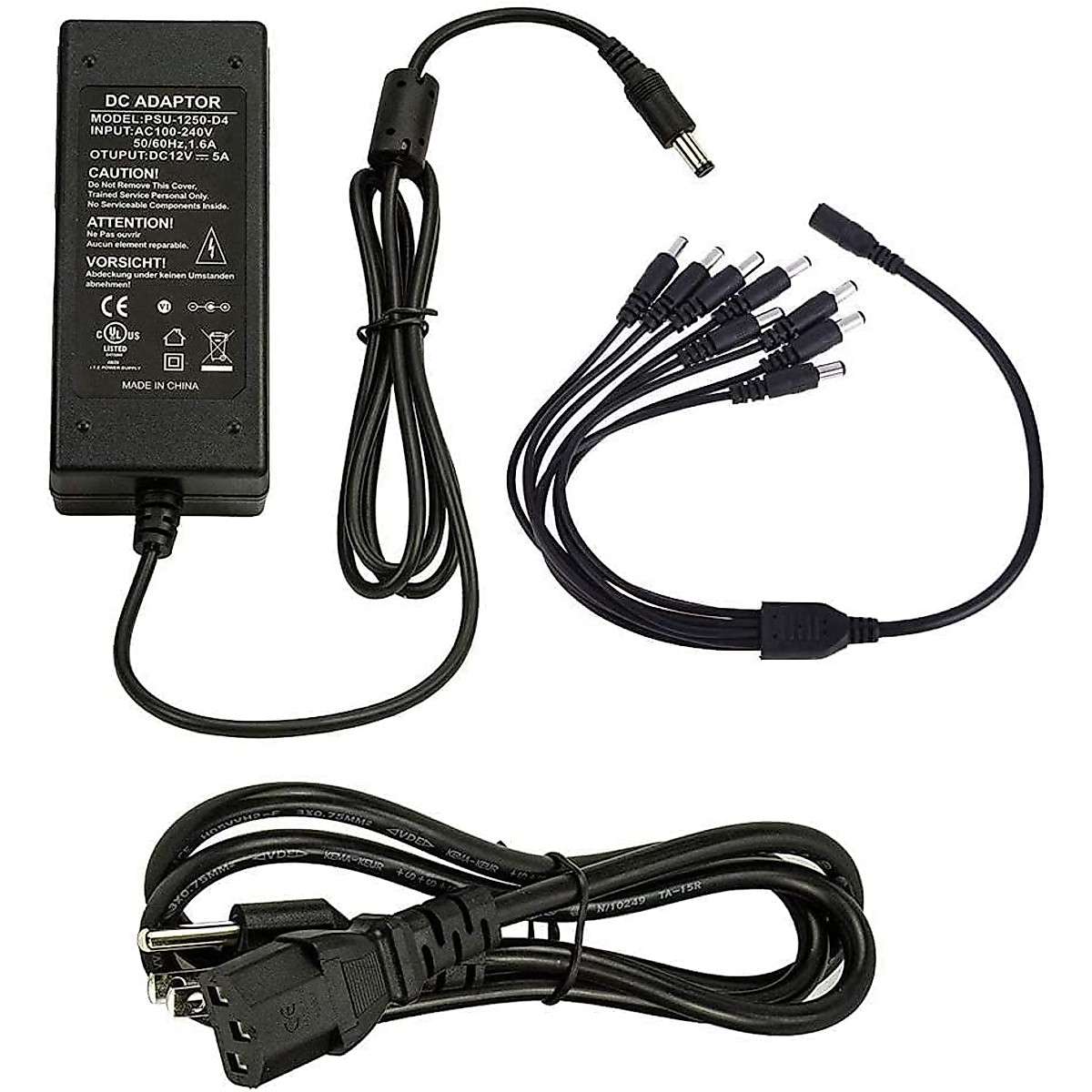 Tolxh 12V 5A Power Supply for CCTV Security Camera DVR Swann Lorex Defender 8 Split CG