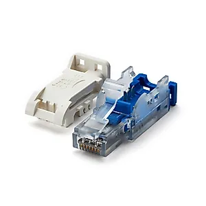 trueCABLE Cat6A Toolless Field Termination Plug, Unshielded (UTP), PoE++ (4PPoE), TAA Compliant, ANSI/TIA & ISO/IEC Certified, CE Listed, Modular RJ45 Male Connector, 12 Pack
