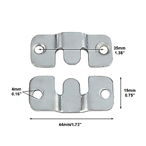 Sydien 20Pcs Stainless Steel Sectional Sofa Interlocking Furniture Connector Brackets 2mm Thickness
