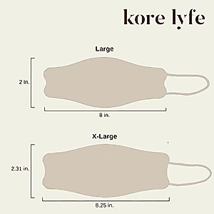 BEIGE X-LARGE [10 PCS] 25% LARGER KF94 Face Mask [Made in Korea] In 5 PCS Reclosable Package Breathable Premium Quality [Package in English]