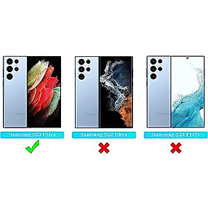 Qinmay Phone Case for Samsung Galaxy S23 Ultra Case with HD Screen Protector, Heavy Duty Shockproof & Dropproof 3-Layer Cover Phone Case for Galaxy S23 Ultra (Purple)