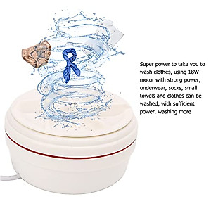 Mini Ultrasonic Dishwasher, Portable Automatic Washing Machine with USB for Home Business Travel College Room RV Apartment