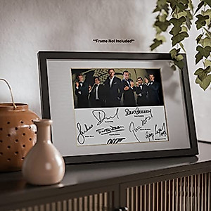 Ikonic Fotohaus the 6 James Bond 007 Agents Daniel Craig Sean Connery Movie Cast Signed Photo Autograph Print Wall Art Home Decor