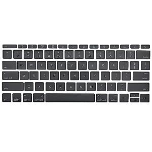 Willhom Keyboard Keys Keycap US Layout Set Replacement for MacBook Pro Retina Late 2016-Mid 2017 13" A1708 A1706 15" A1707 and MacBook 12" 2017 A1534