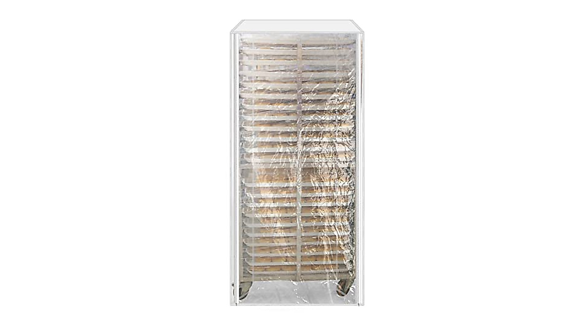 QWORK Clear Bun Pan Rack Cover - 20-Tier Food Storage Solution