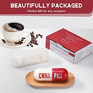 Xanax Candle - Chill Pill Candle - Cute Candles for Cool Gifts - Weird Candles for Any Occasion - Cute Things for Aesthetic Room Decor - Cool Candles for Cool Things - Prank Candles