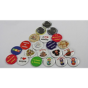 1-1/4" 32mm Button Maker Machine Badge Press+1000 Button Supplies+1pc 32mm Circle Cutter