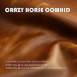 SANRILY Leather Key Fob Case, Blue - Premium Crazy Horse for Honda Odyssey 7 Buttons Smart Key 2018-2022 Keyless Protection, Unisex Accessory