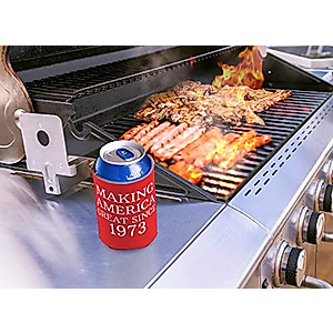 Birthday Gifts for 50th Birthday Making America Great Since 1973 50th Birthday Gag Gifts for Birthday Party 2 Pack Can Coolie Drink Coolers Coolies Red